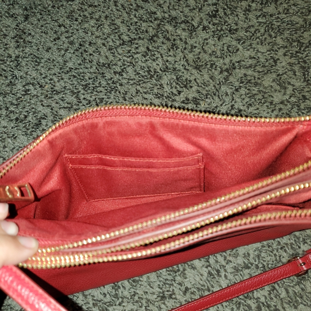 Bright Red Coach Crossbody - Gem